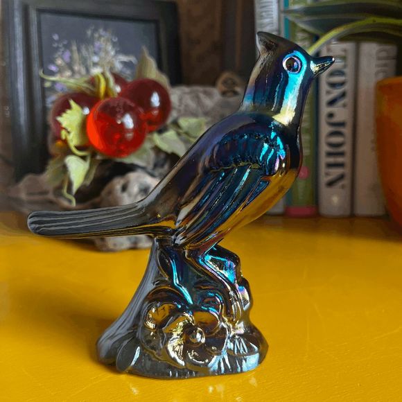 Mosser Glass | Art | Vintage Mosser Carnival Cardinal Bird Figurine ...